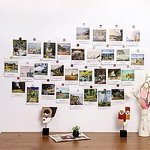 Claude Monet Art Postcards, Famous Painting Modern Artwork Post Cards Bulk Pack(30 Pack), Vintage Aesthetic Picture Wall Collage, Postcards Poster for School Students Teacher Thank You Note Cards