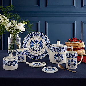 Spode King Charles III Coronation Commemorative Plate Commemorative Memorabilia, Souvenirs, or Gift | Home Decoration | Dishwasher and Microwave Safe | Made in England