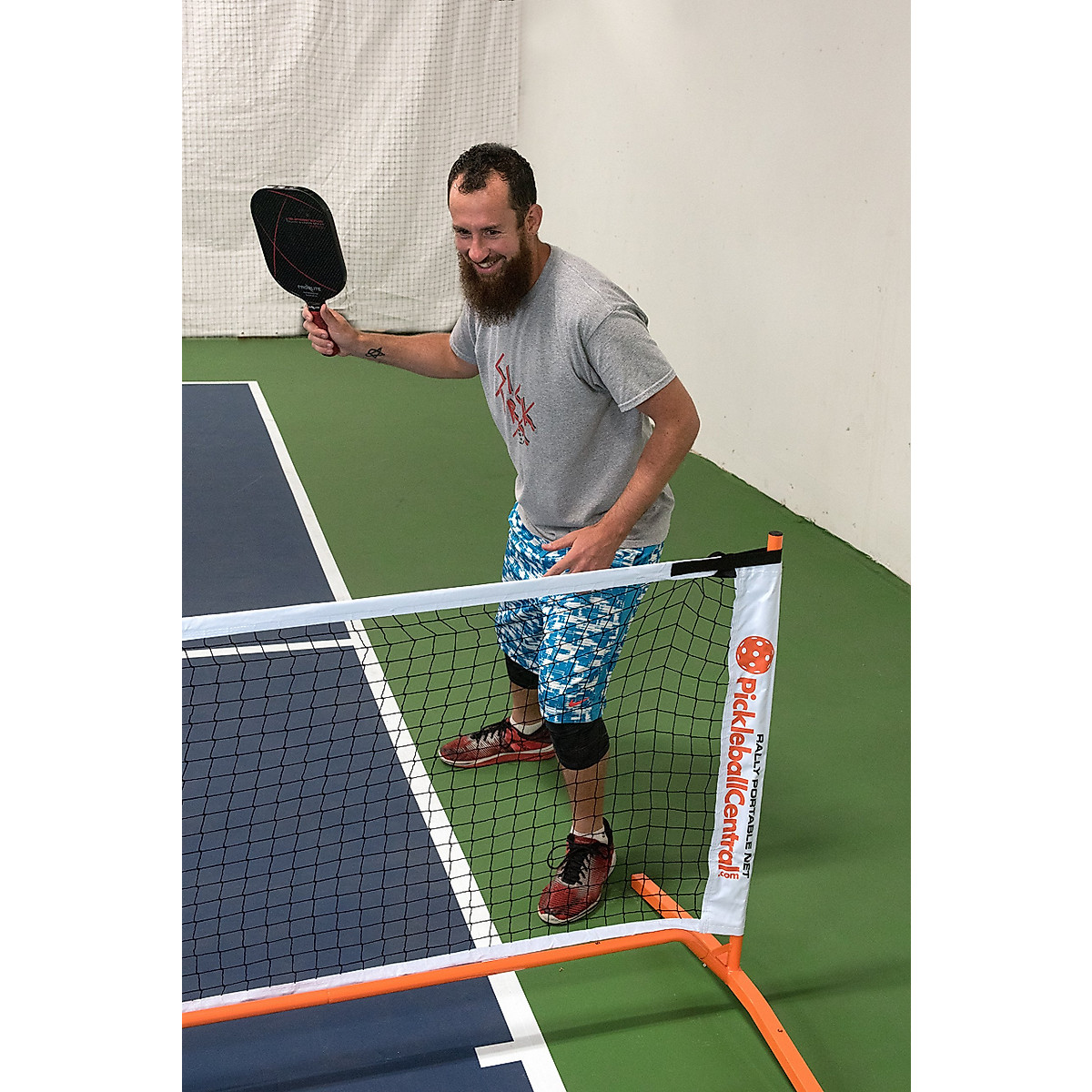 PickleballCentral Rally Pickleball Net, Portable Net System, Indoor/Outdoor, Pickleball Training Aids, Regulation Size, Alloy Steel Frame, Net and Carry Bag