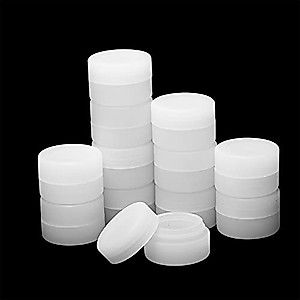 Silicone Mini Container 3ML Storage Jar Oil Kitchen Wax Round Concentrate Box Multi Use Clear（100pcs）