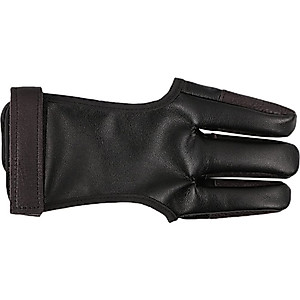 BESPORTBLE Finger Protector Archery Accessory Archery Finger Glove Shooting Supply Portable Archery Finger Protection Cowhide Protectors Adjustable Label Pu Fleece