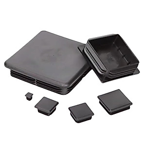 Caplugs SQR-2-4-8 – SQR Series – Plugs for Square Tubing, 100 Pack, to Fit Square Tube OD 2.000" x Height 0.52", Wall Thickness 4-8 Ga. (.238-.165"), PE-LD, Black, Exterior Ribs (99192493)