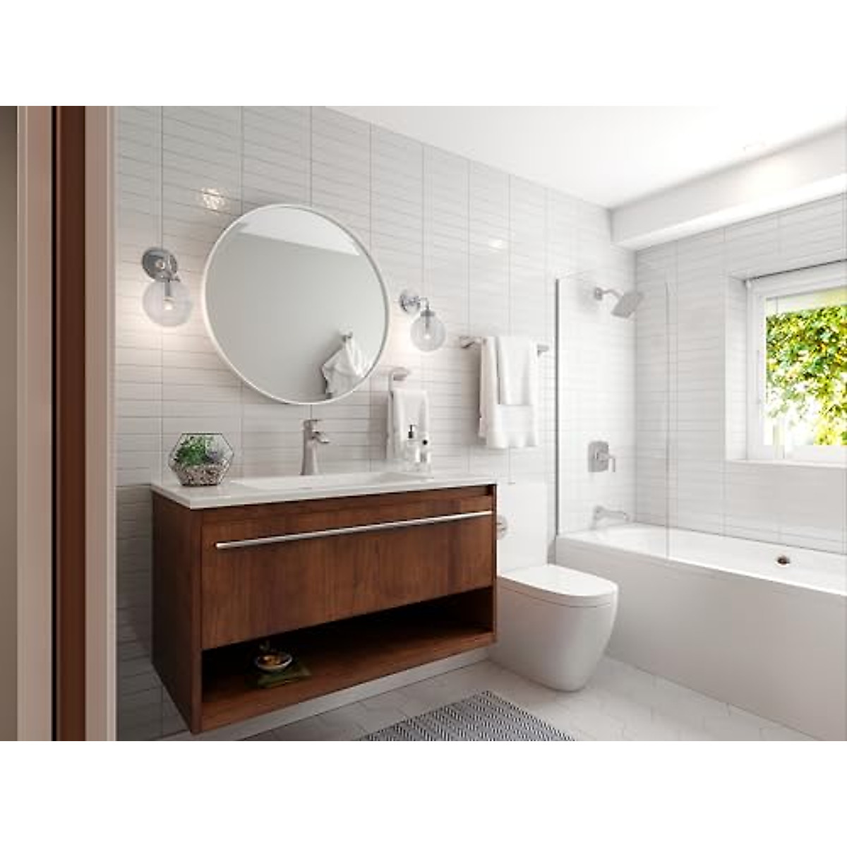 Pfister Bruxie Towel Hook, Bathroom Towel Hook, Wall-Mounted, Screw-in, Spot Defense Brushed Nickel Finish, BRHBIE0GS