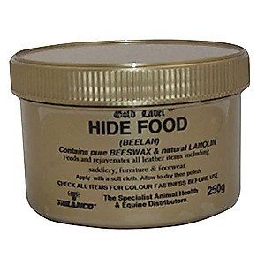 Gold Label Hide Food 250g Horse Riding Leather Care Equine