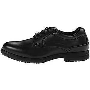 Nunn Bush mens Sherman Slip-resistant Work Shoe Oxford Sneaker, Black, 11 Wide US