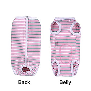 Puppy Recovery Surgical Suit for Female Male Dogs Cats Abdominal Wounds,Professional Spay Neuter Dog Pet Bodysuit, E-Collar Alternative After Surgery Wear Anti Licking Wounds,Dog Onesie