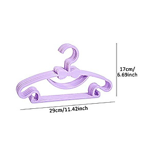 Saycker 30pcs PP Space Saving with Bowknot Kids Clothes Hanger Mini Slip-Proof Home Baby Hanger(Orange)
