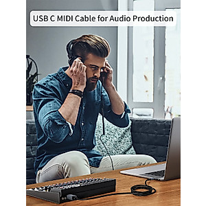 CableCreation USB Printer Cable 15FT Bundle with USB C Printer Cable 15FT