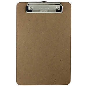 Trade Quest Memo Size 6'' x 9'' Clipboard Low Profile Clip Hardboard (Pack of 1)