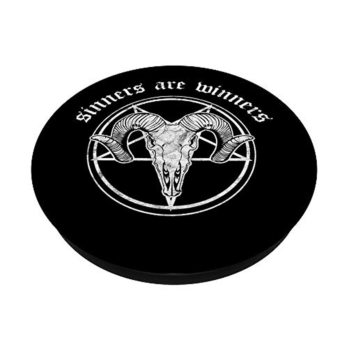 Occult Baphomet Tarot Card Satanic Devil Sinners are Winners PopSockets PopGrip: Swappable Grip for Phones & Tablets