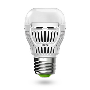 SANSI Dusk to Dawn Led Outdoor Light Bulb 1 Pack A15, 60 Watt Equivalent, Energy Efficient 8W, 5000K Daylight 800 lm Outdoor Light Bulbs, E26 Standard Base Dusk to Dawn Light Bulbs for Garage Porch