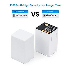 2-Pack XL Extended Batteries Compatible with Arlo Pro 4 XL Arlo Go 2 VMA5410 and for Arlo Ultra, Ultra 2, Pro 3 and Pro 4 that Using XL Extended Battery and Housing, Upgraded 13000mAh with Charger