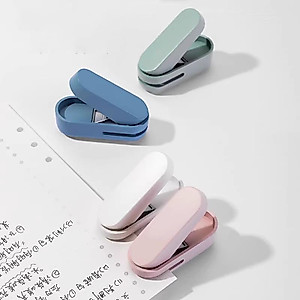 Mini Small Hole Puncher Pink Color, 10 Sheet Paper Hole Puncher Capacity Single Hole Puncher for Office Use Or Gift for Students (Pink)