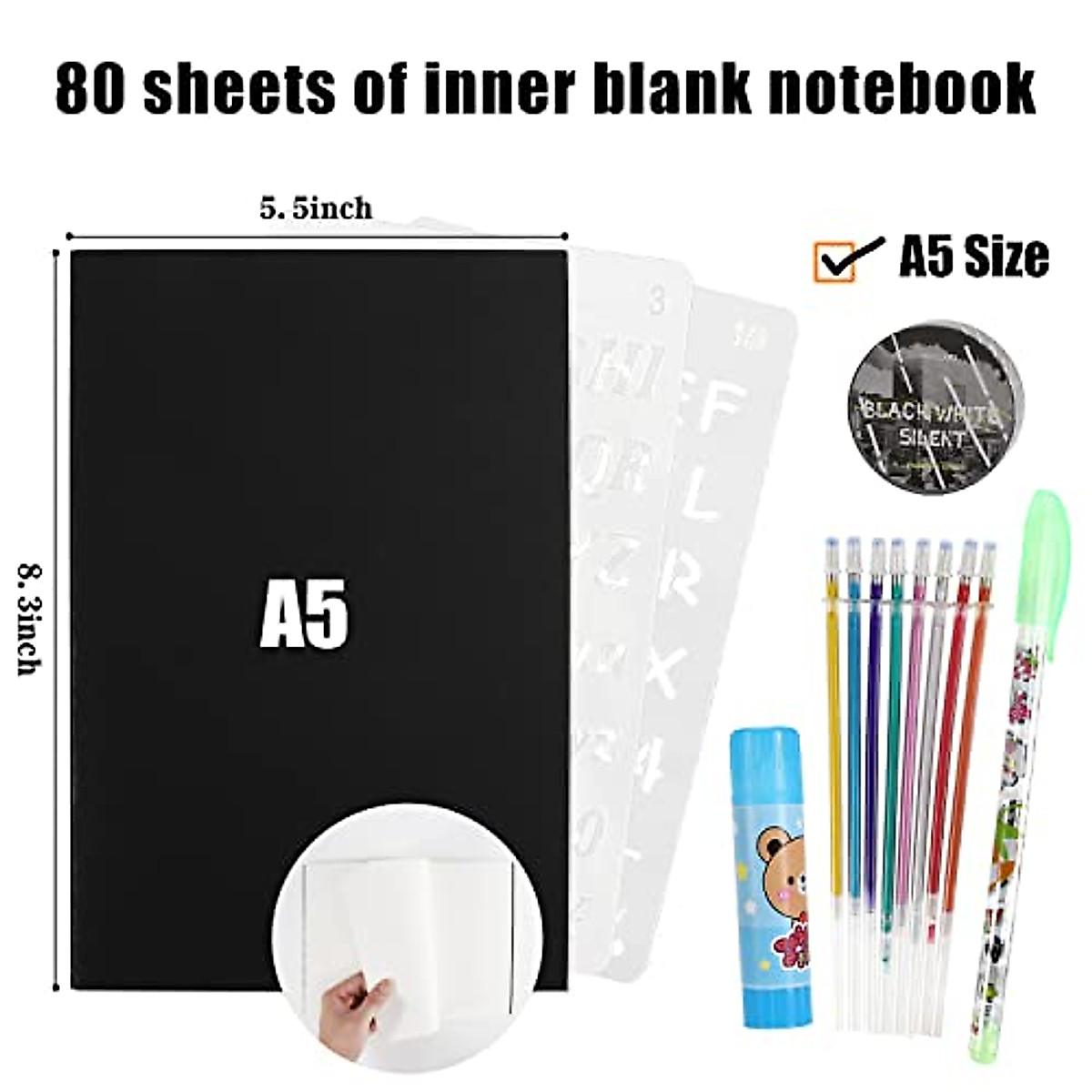 434PCS Scrapbooking Supplies Outer Space Scrapbook Kit Astronomy Aesthetic Celestial Stickers Planet Adventure Scrapbook Paper Stationary Tape A5 Junk Journal Planner Girls Kids Boys DIY Craft Gifts