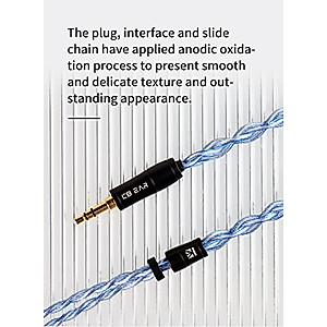 Keephifi Earphone Cable, KBEAR【Glaze】4Core Silver-Plated OFC Audio Upgraded Cable for EDX EDXPRO AST DQ6 EDS EDC 2SE (4.4, QDC)