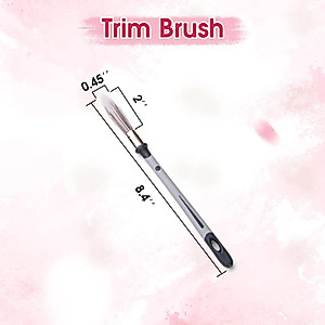 BKTLCAU 1pc 0.45 Inch Small Paint Brush, Paint Brushes for Walls, Touch up, Baseboards, Paint Brush for House Wall Corners, Paint Edger