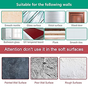 14 Pack Shower Caddy Adhesive Replacement,Shower Shelf Adhesive No Drilling Adhesive Shower Hooks Strong Adhesive Wall Hooks Waterproof Adhesive Hooks for Shower Caddy