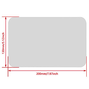 DGZZI PVC Repair Patch 2PCS 200x130x2mm Gray PVC Waterproof Raft Patches for Inflatable Boat Kayak Rib Canoe