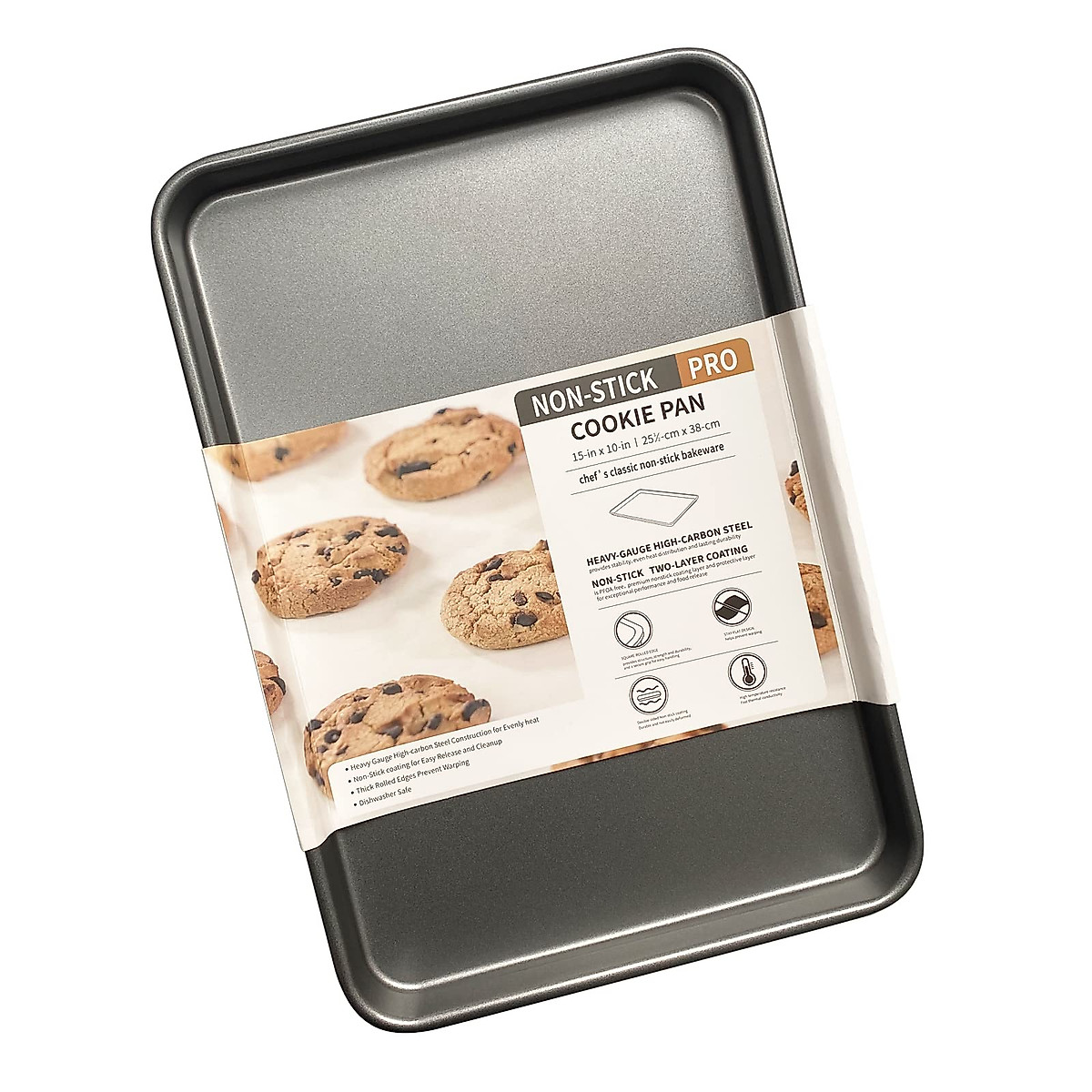 Nonstick Baking Sheet Pan for Roasting Carton Steel Cake Pan Baking Pan Cookie Sheets (15.5*10.6 in)