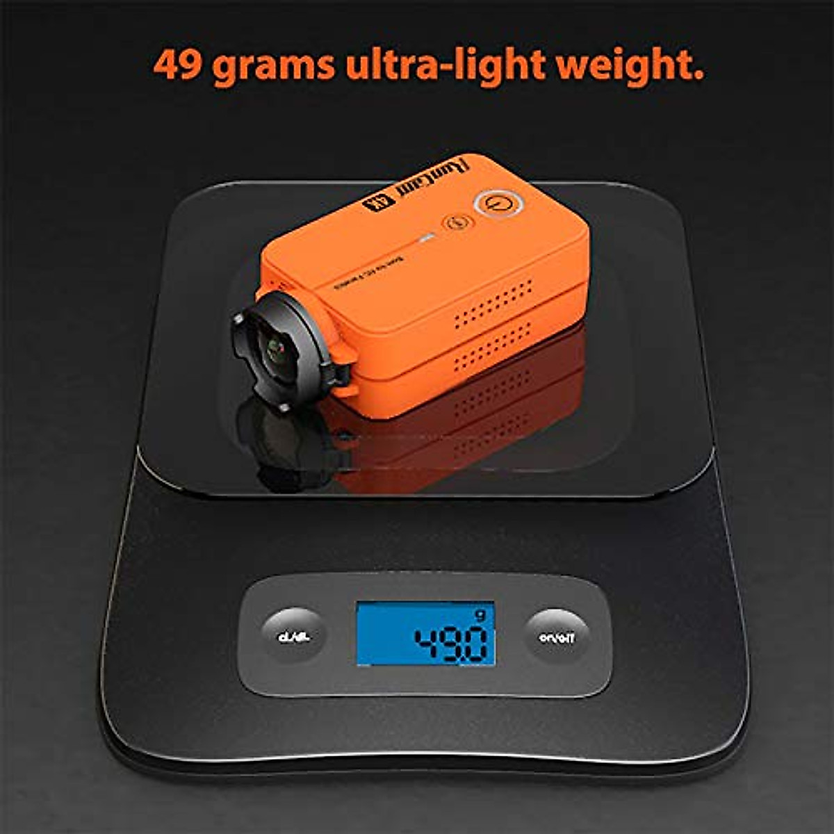 RunCam 2 4K Edition FPV Sports Action Camera 49g WiFi Supported Ultra HD MP4 Camcorder Adjustable FOV, Orange