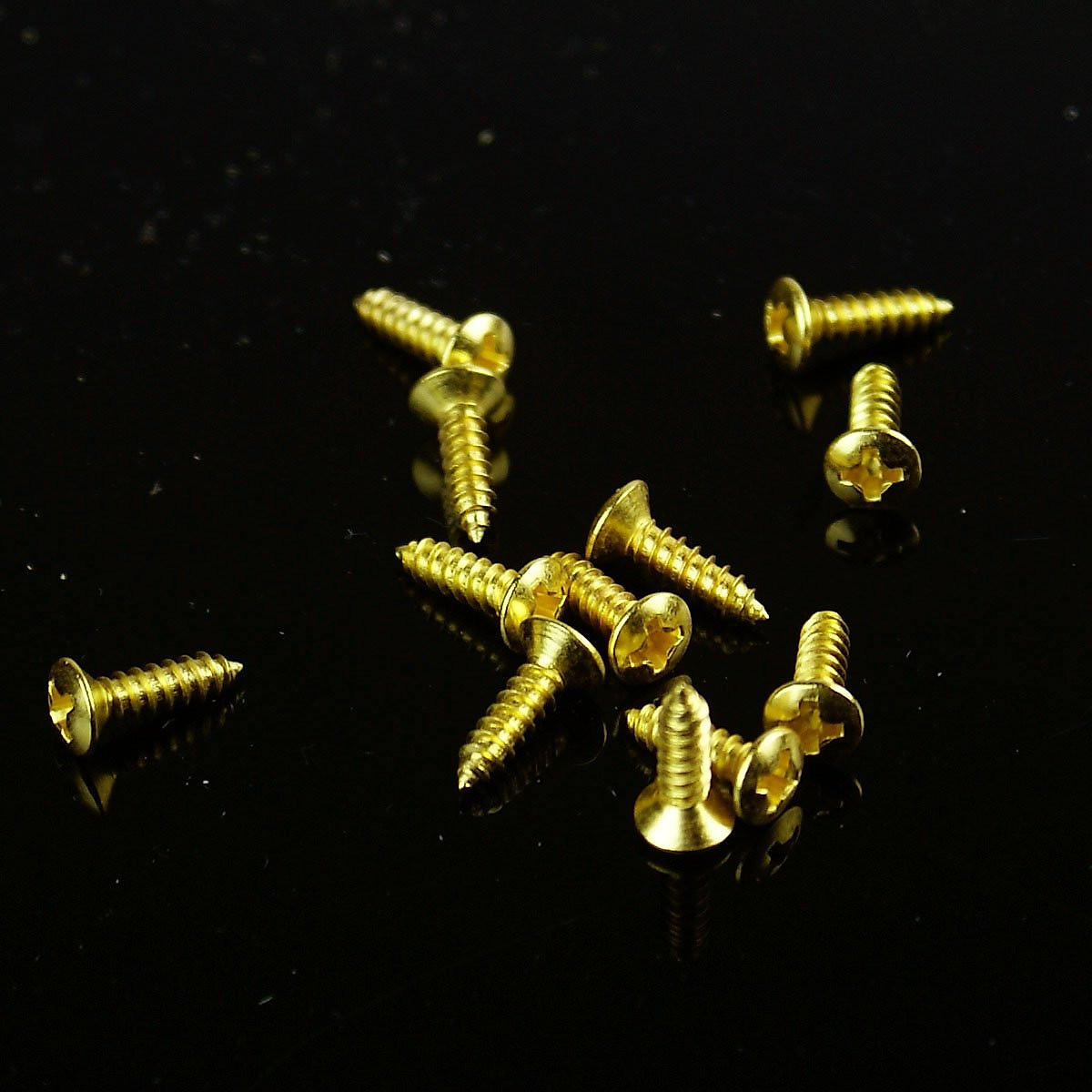 12 Pcs Pickguard Mounting Screws For Electric Guitar -Gold Plate #4