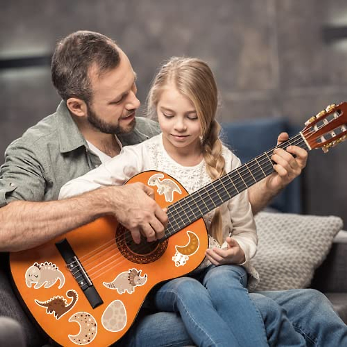 Bohemian Dinosaur Stickers swanticker Lovely Kawaii Kids Animal Stickers Laptop Water Bottle Diary Waterproof Vinyl Aesthetics Matte Color Stickers (50 Sheets)