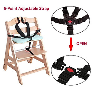 Seat Belt by AT,5/3/2 Point Adjustable for Baby Kid Safe Strap for Stroller High Chair (Include Shoulder Pads & Guarding Pad)