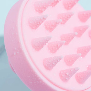 Gimme Beauty - Scalp Massage Brush - Clarifying Scalp Scrubber & Hair Shampoo Brush - Use In the Shower to Exfoliate, Loosen Debris & Help Promote Hair Growth - Pink (1 Count)