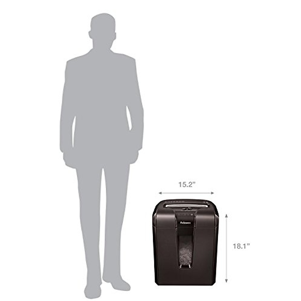 Fellowes 63Cb Jam Blocker 10-Sheet Cross-Cut Junk Mail, Paper and Credit Card Shredder