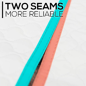 Portable Changing Pad - Waterproof Reusable Baby Changing Mats for Girls Boys - Large Size 25.5”x31.5” Pack of 2 - Reinforced Seams & Free Storage Bag - Change Diaper Mat On The Go - Warranty 2 y