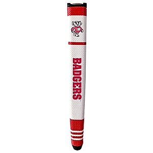 Team Golf NCAA WISCONSIN Golf Putter Grip Team Golf NCAA Golf Putter Grip (Multi Colored) with Removable Ball Marker, Durable Wide Grip & Easy to Control