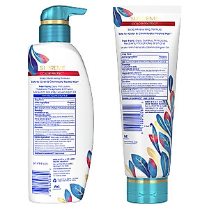 Head & Shoulders Dandruff Shampoo and Conditioner, Supreme Color Protect with Argan Oil and Manuka Honey, 11.8 Oz, 9.4 Oz