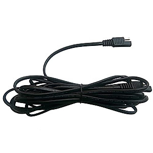 Sunway Solar 16FT Battery Charger Extension Cable Adapter SAE Connectors Quick Connect with Battery Clamps For 12V Trickle Charger And Maintainer,12Volt Solar Panel Battery Charger Power System Kit
