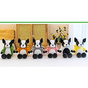 CASAGOOD 13 Inch French Bulldog Stuffed Animal Cosplay as Yellow Duck Plush Toys Soft Bull Dog Toy in Duck Costume, Great Bulldog Plushies Toys Stuffed Animals for Kids