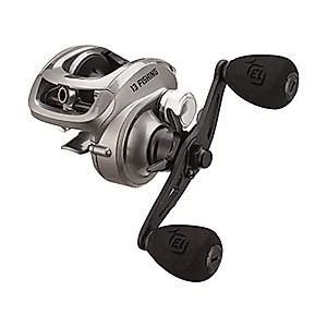 13 FISHING - Inception Slide Baitcast Reel - 8.1:1 Gear Ratio - Left Hand Retrieve (Fresh+Salt) - INSLD2-8.1-LH, Gray