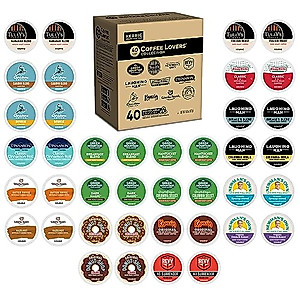 Keurig Coffee Lovers' Collection Sampler Pack, Single-Serve K-Cup Pods, Compatible with all Keurig 1.0/Classic, 2.0 and K-Café Coffee Makers, Variety Pack, 40 Count