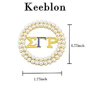 SGRho Sorority Paraphernalia Bracelet Brooch Pin 1922 Sorority Necklace Greek Sorority Gift for Women Girls (1922 Brooch)