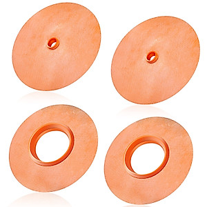4 Pcs Pipe Valve Gasket Kit Includes Mixing Valve Seal 4-1/2 Inch and Pipe Seal 3/4 Inch Opening, Waterproofing Round Pipe Gasket Seal for Shower Valve and Shower Head Gasket Seal