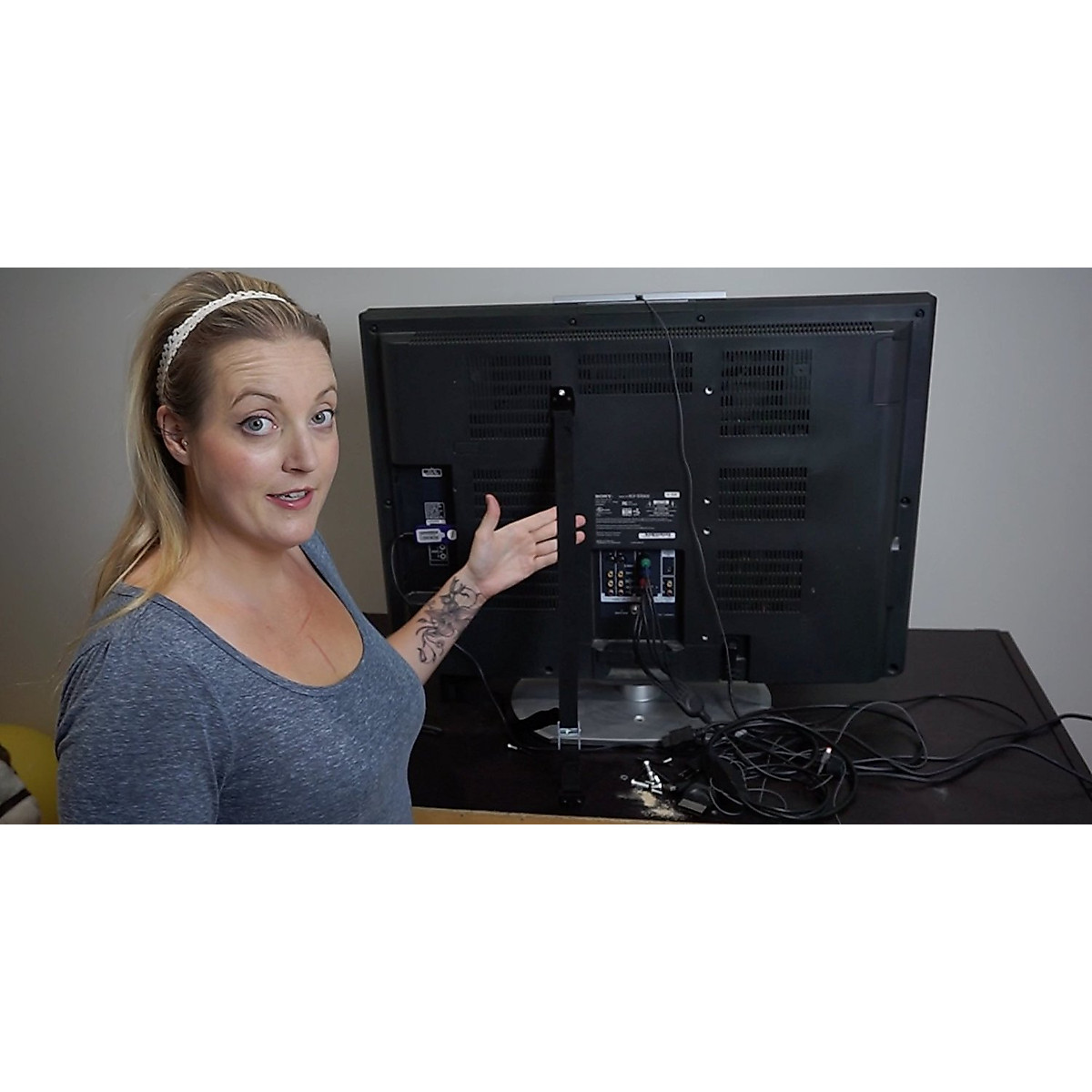 BabyKeeps Anti-Tip Straps - Anchor TV & Furniture to Baby Proof- Heavy Duty Safety Straps with Metal Plates - All Mounting Hardware Included (4 Pack)