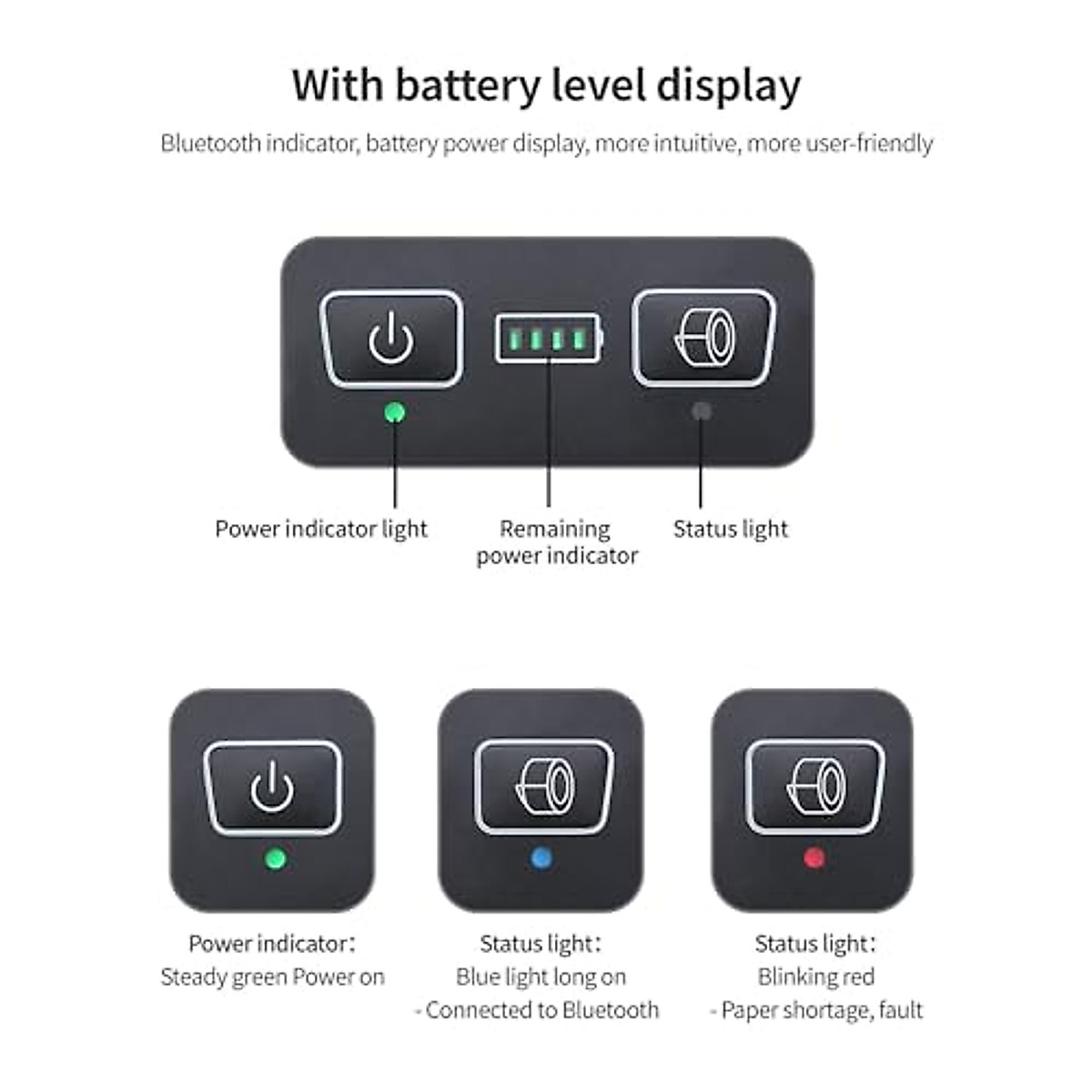 Yosoo Thermal Receipt Printer USB Mini Portable Efficient Printing for POS Office Electronics