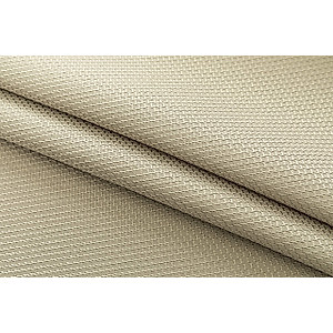 Biscaynebay Textured Fabric Tablecloths Round 60" for Tables' Diameters from 20" to 40", Natural Water Resistant Tablecloths for Dining, Kitchen, Wedding, Parties etc. Machine Washable