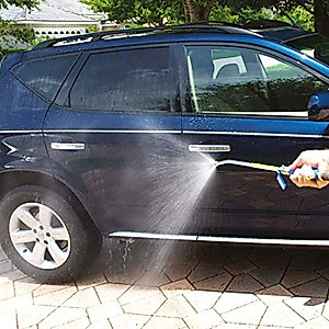 BESTHINKY High Pressure Water Jet Sprayer, Garden Hose Spray Gun Nozzle Hose Spray Wand for Garden, Car Washing, Plant Watering and Window Washing (Blue)