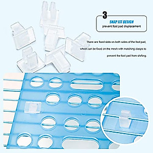 Roundler Bunny Cage Mats, 3 Pieces Rabbit Plastic Floor Pads and 3 Pieces Grass Woven Bed Mats Small Animal Feet Pads Bed Nest Mats for Bunny Hamster Rat Chinchilla Guinea Pig Cats Dogs (3 Colors)