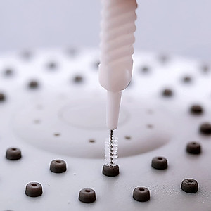 Shower Head Cleaning Brush 20pcs, Anti-Clogging Shower Nozzle Cleaning Brush Multifunctional Shower Head Cleaner Tool for Pore Hole Bathroom Home Supplies Nylon Small Cleaning Brush