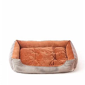 WXBDD Large Pet Dog Bed Cats Kennel Warm Cozy Dog House Soft Fleece Nest Dog Baskets Mat Winter Waterproof Kennel Soft (Color : D, Size : 80X61X13CM)