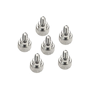 Favordrory 6#-32x5 Computer Case Thumb Screws, Silver, 50 Pieces