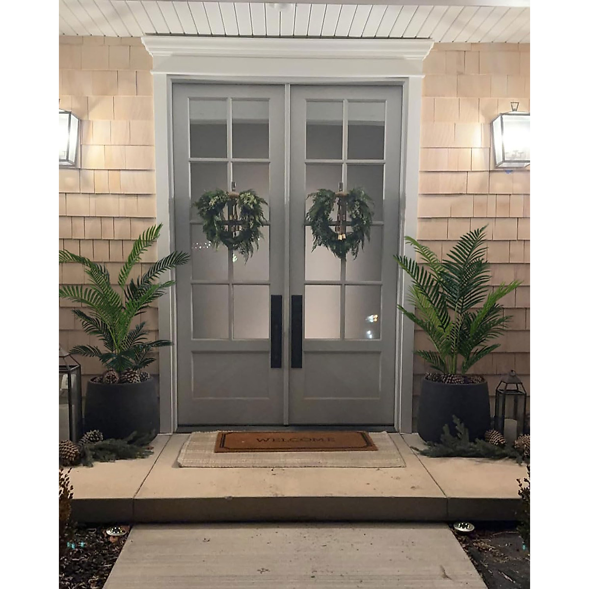 Aveyas 5ft Artificial Palm Tree for Home Decor, 5 Feet Faux Plant Fake Silk Tropical Kentia Areca Trees with Pot for Indoor Outdoor House Living Room Office Garden (5 ft Tall)