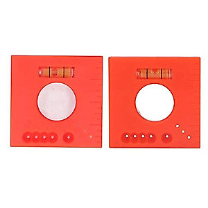 2Pcs Marks Offset Ruler, ABS Multifunction Parallel Lines Level 45 Degree Cutting Marking Carpentry Tool