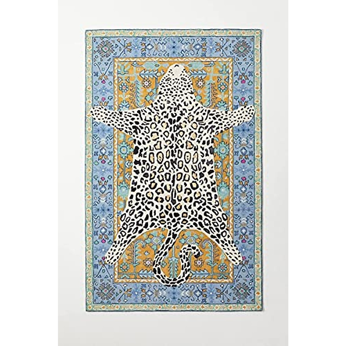 Persian Traditional Wool Area Rugs by Allen Home | Durable | 100% Wool, Hand Tufted | Living Room, Dining Room, Bedroom, and Entryway Area Rugs | 8’ x 10’ | Octavia Leopard