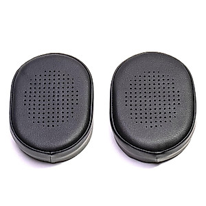 Voarmaks Ear Pads Replacement Foam Cushion Compatible with KEF M400 M500 with Soft Skin Protein Leather Memory Foam Inner Padding, Black, 1 Pair (Left & Right) with Easy Mounting Base